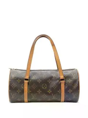 LOUIS VUITTON Papillon Monogram Canvas Tote Bag - Brown