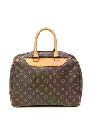 LOUIS VUITTON Monogram Deauville Tote Bag - Brown