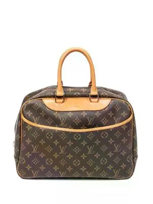 LOUIS VUITTON Monogram Deauville Tote Bag - Brown