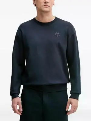 JOOP! Logo-patch Crew-neck Sweater - Blue