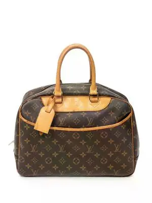 LOUIS VUITTON Deauville Monogram Canvas Tote Bag - Brown