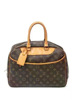 LOUIS VUITTON Deauville Monogram Canvas Tote Bag - Brown