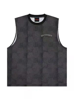 PLEASURES Neural Mesh Sleeveless T-shirt - Black