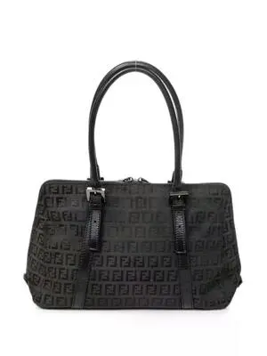 Fendi Small Zucca Bow-embellished Shoulder Bag - Black