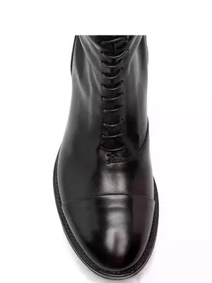 ALBERTO FASCIANI Lace-up Ankle Boots With Button Detail