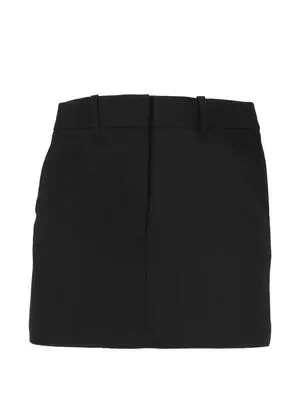 Elisabetta Franchi Button-flap Pocket Mini Skirt - Black