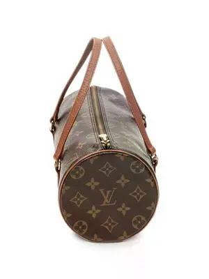 LOUIS VUITTON Monogram Canvas Cylinder Tote Bag - Brown