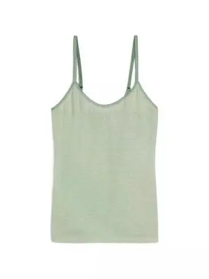 Momoni Airelle Lurex-jersey Top - Green