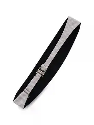Corneliani Patterned Silk Cummerbund - Grey