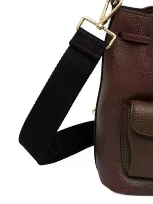 COCCINELLE Embroidered Logo Shoulder Strap With Gold-tone Hardware