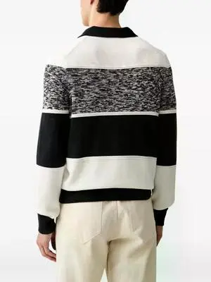 JOOP! Striped-knit Polo Sweater