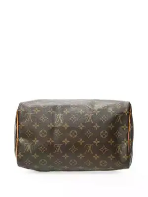 LOUIS VUITTON Speedy Monogram Tote Bag - Brown