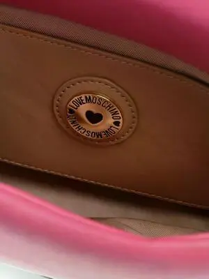 Moschino Heart Plaque Crossbody Bag