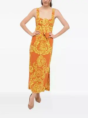 ALEMAIS Alby Floral-print Midi Dress