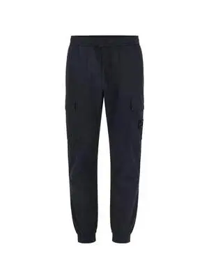 Stone Island Logo Patch Cargo Pants - Blue