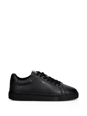 Gant Logo-print Leather Sneakers - Black
