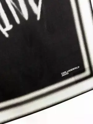Karl Lagerfeld Graffiti-print Square Scarf