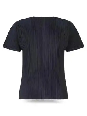 Issey Miyake Pleated T-shirt - Black