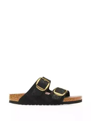 BIRKENSTOCK Arizona Snakeskin-effect Sandals - Black