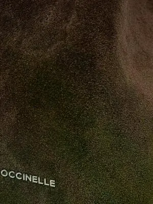 COCCINELLE Suede Logo Plaque Tote Bag