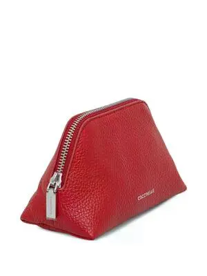 COCCINELLE Grained Leather Makeup Bag