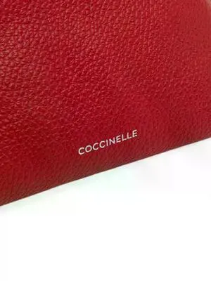 COCCINELLE Grained Leather Makeup Bag