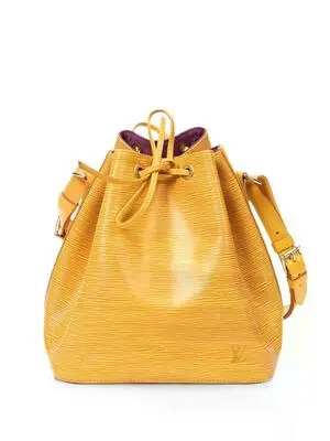 LOUIS VUITTON Pm Noe Leather Bucket Bag - Yellow