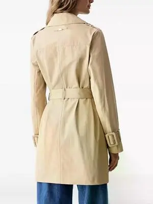 Guess Double-breasted Belted Trench Coat