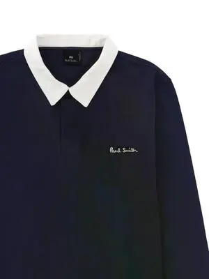 Paul Smith Logo-embroidered Contrast-collar Sweatshirt