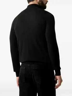 Guess Zip-up High Neck Embroidered Cardigan