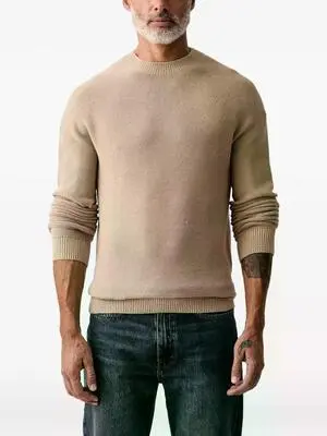 Guess Long Sleeve Ribbed Knit Sweater