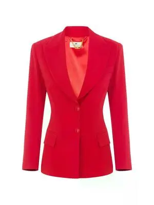 Elisabetta Franchi Lightweight Crêpe Jacket With Criss-cross Lacing