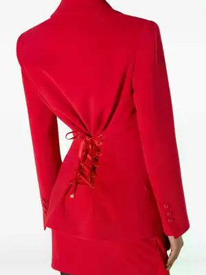Elisabetta Franchi Lightweight Crêpe Jacket With Criss-cross Lacing