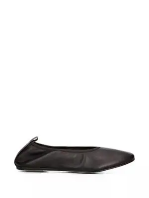 BILLI BI A9920 Square-toe Pull-tab Ballet Flats - Brown
