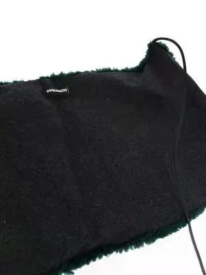 Dsquared2 Faux-shearling Drawstring Scarf