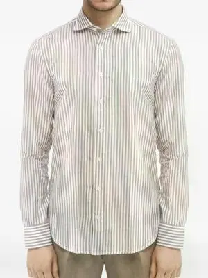 BASTONCINO Striped Long-sleeve Shirt - Brown