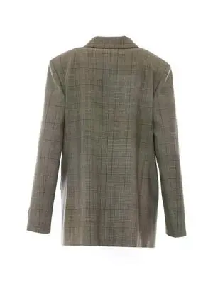 Pinko Double-breasted Checked Blazer