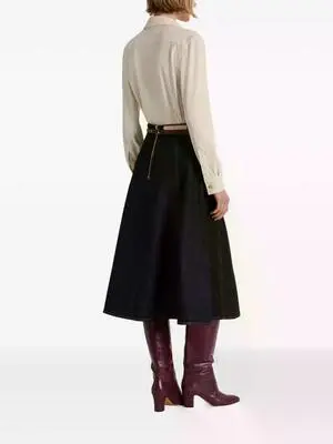 Alberta Ferretti Wrap-design Spread-collar Bodysuit