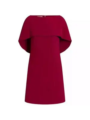 Alberta Ferretti Layered Mini Dress - Red