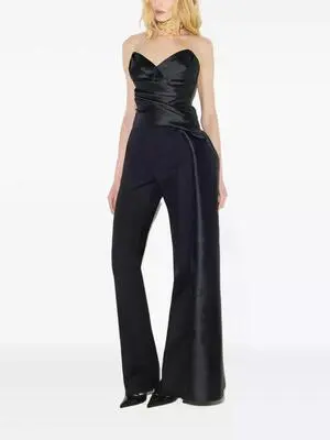 Elisabetta Franchi Gazar Off-the-shoulder Top With Tail-like Panel
