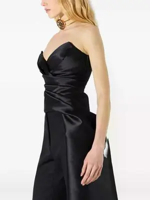 Elisabetta Franchi Gazar Off-the-shoulder Top With Tail-like Panel