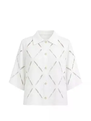LIVIANA CONTI Liviana Conti Miranda Cut-Out Point Collar Top