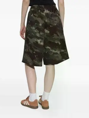Adidas Camouflage Print Logo Embroidered Shorts