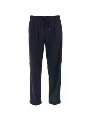 Herno Drawstring Pleated Trousers - Blue
