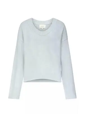 Loulou De Saison Derry Lds U-neck Cashmere Sweater - Blue