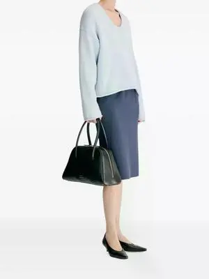 Loulou De Saison Derry U-neck Cashmere Sweater - Blue