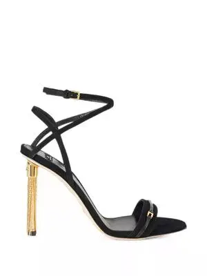 Elisabetta Franchi Suede Sandals With Tassel Embellishment