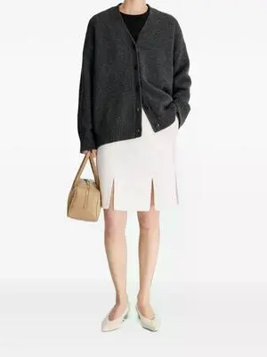 Loulou De Saison Duca Oversized V-neck Cardigan - Grey