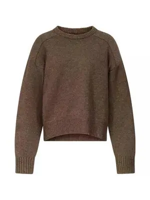 Loulou De Saison Breha Crew-neck Sweater - Brown