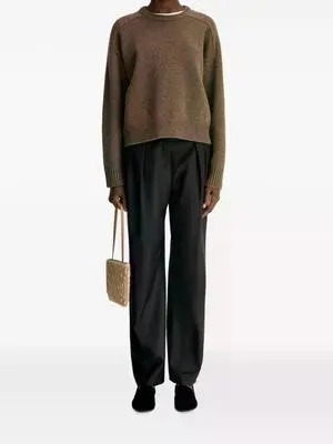 Loulou De Saison Breha Crew-neck Sweater - Brown